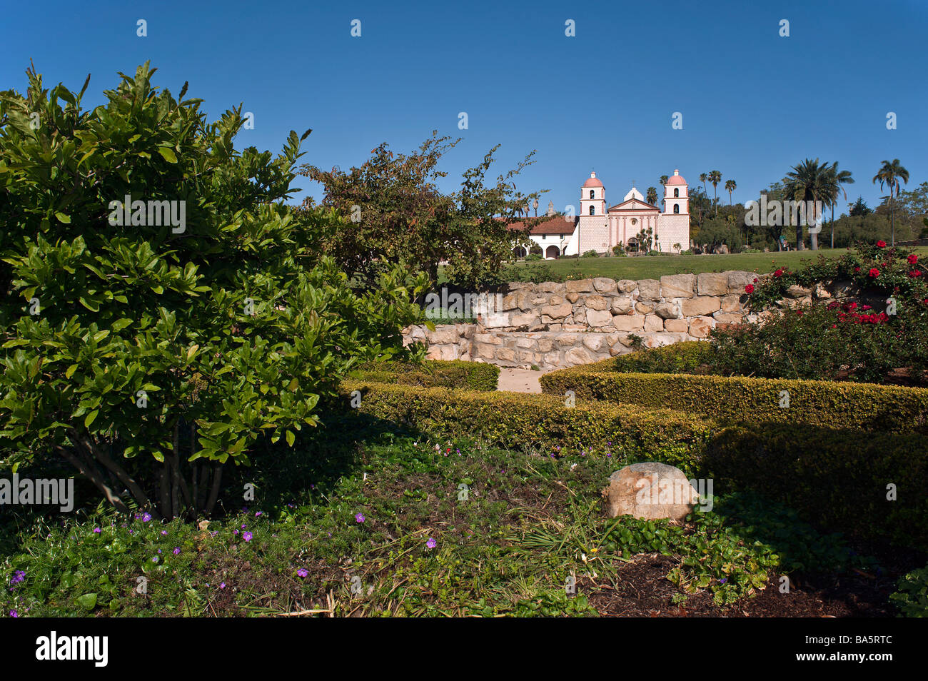 Santa Barbara Mission Stock Photo - Alamy