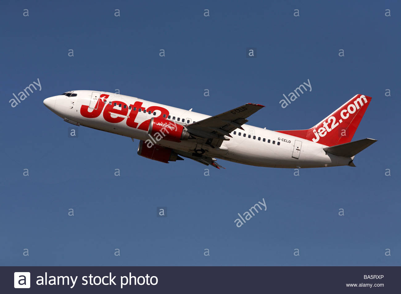 Jet2.com flight shortly after takeoff Stock Photo - Alamy