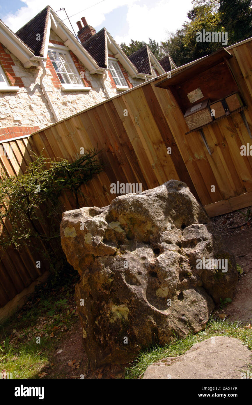 The Blowing Stone a medieval stone trumpet Kingston Lisle on the downs ...