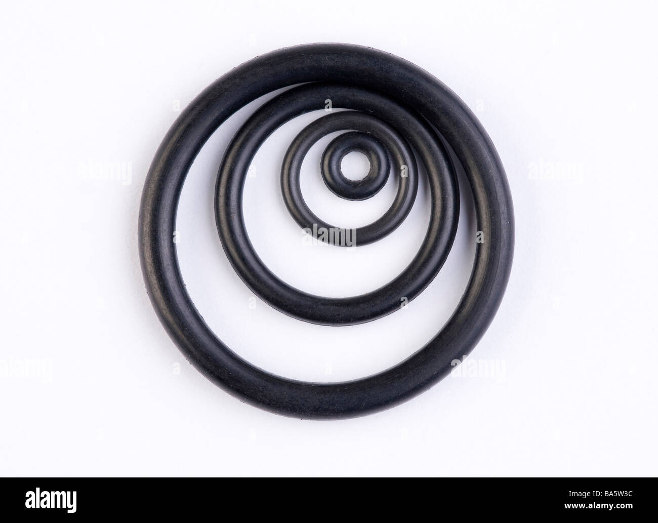 Black rubber ring seal Cut Out Stock Images & Pictures - Alamy