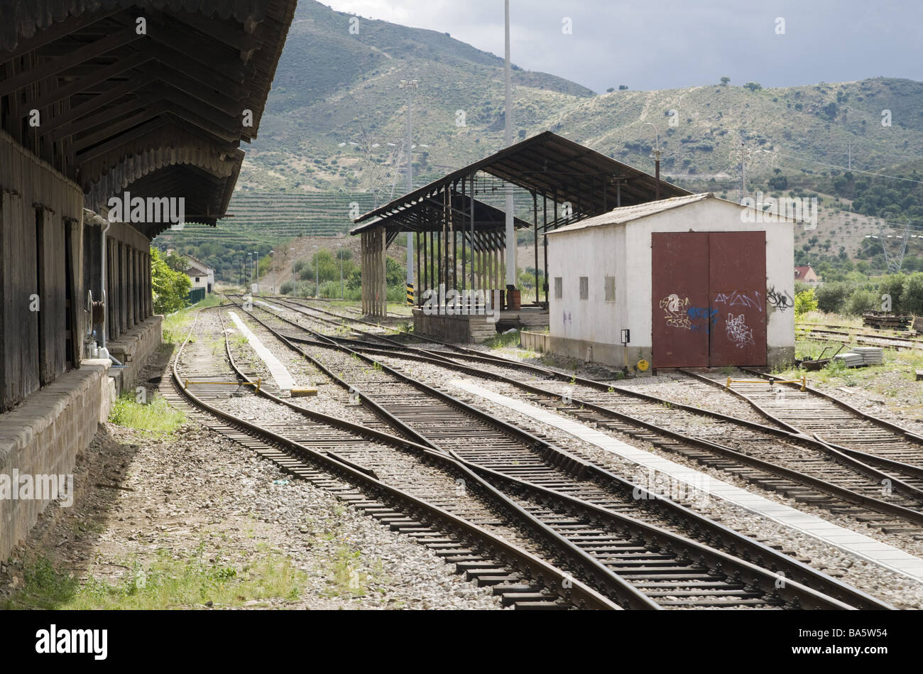 Train station in régua portugal hi-res stock photography and images - Alamy