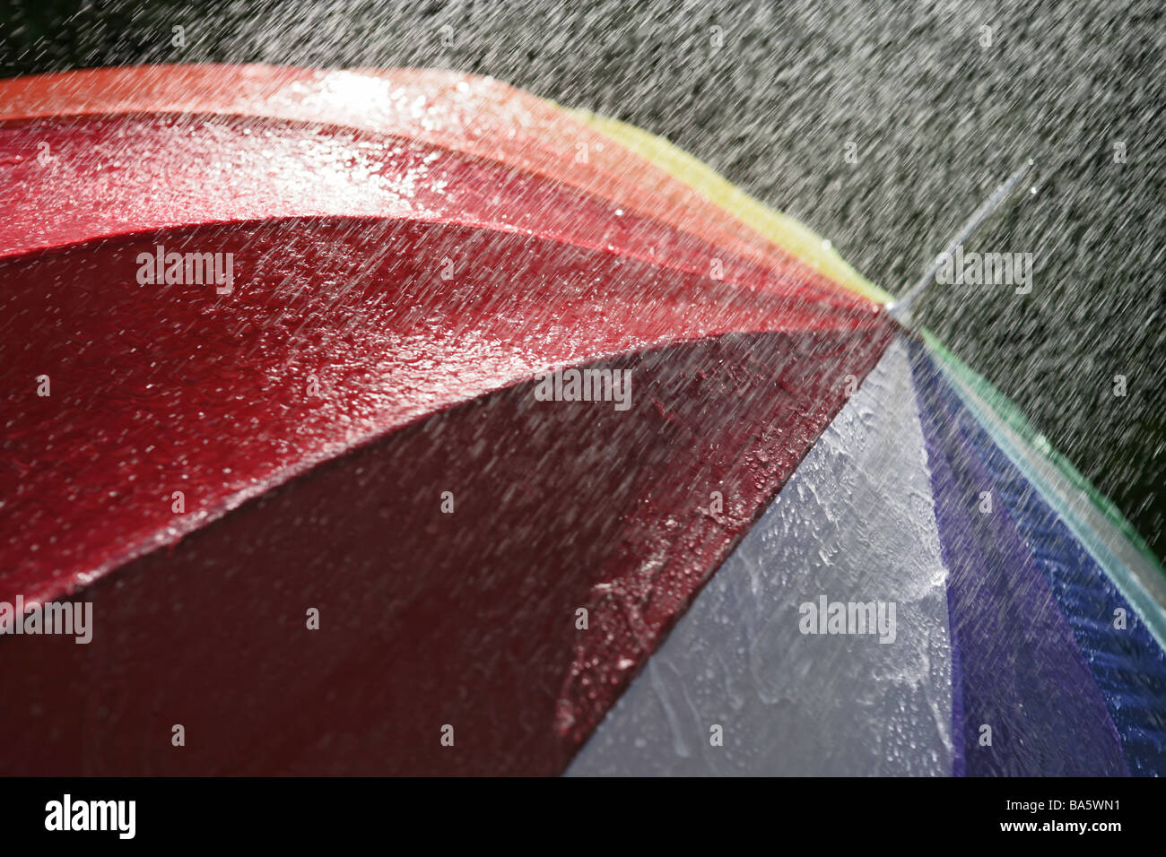 Umbrella colorfully detail rain showers umbrella stretched colorfully ...