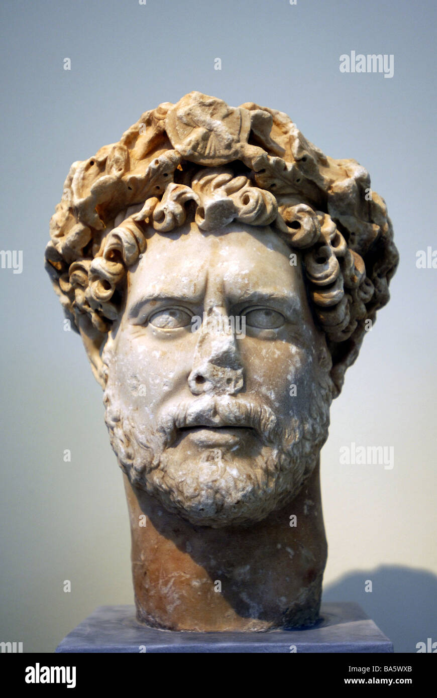 Greece Athens archaeological national-museum bust Emperor Hadrian ...