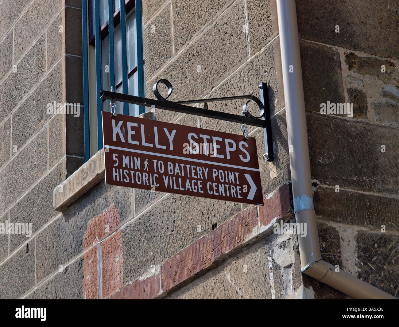 BUILDING AND SIGN FOR KELLY STEPS IN HOBART TASMANIA AUSTRALIA Stock ...