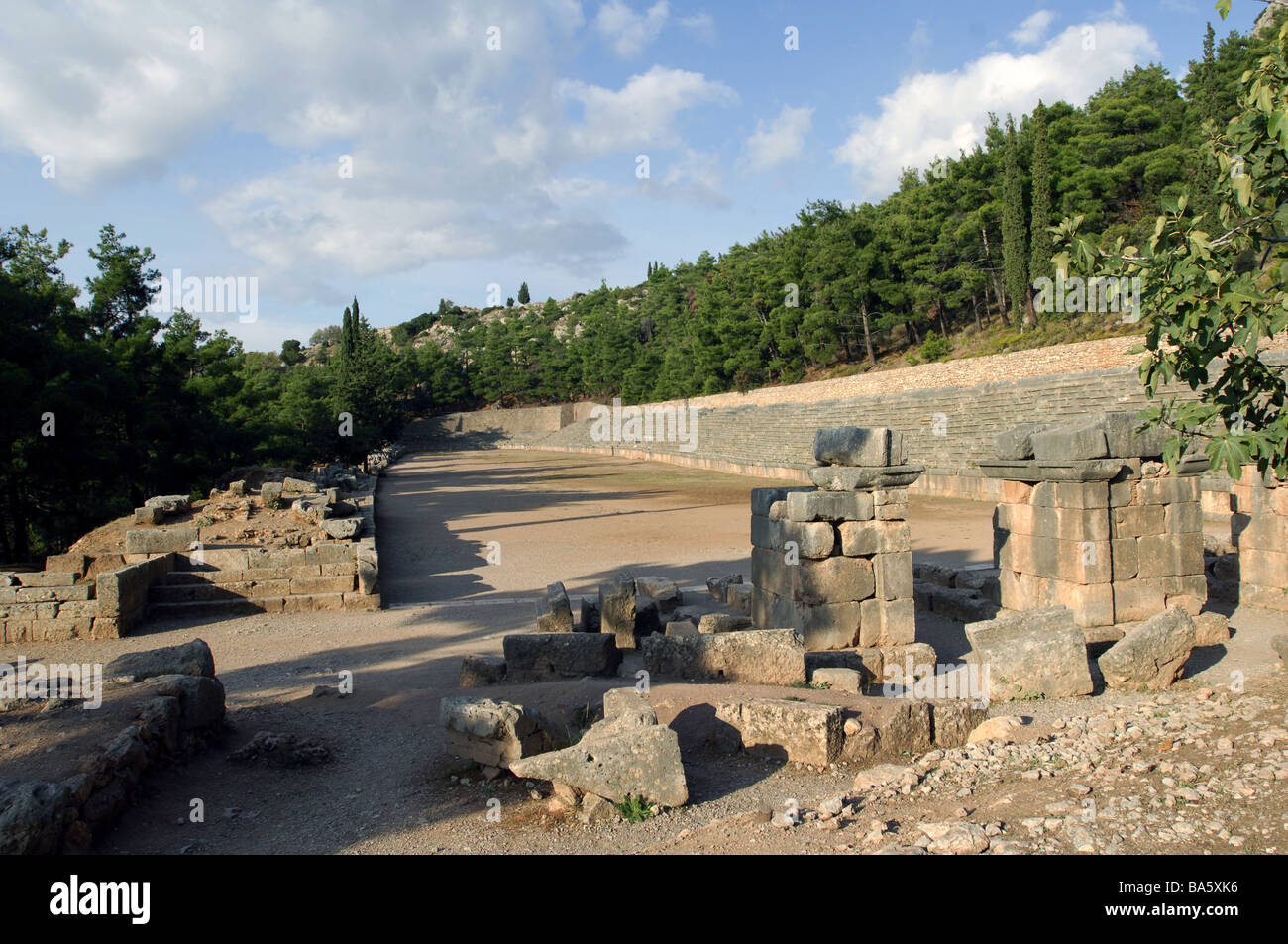 Greece Delphi Apollon-Stadion Europe mainland city sight UNESCO ...
