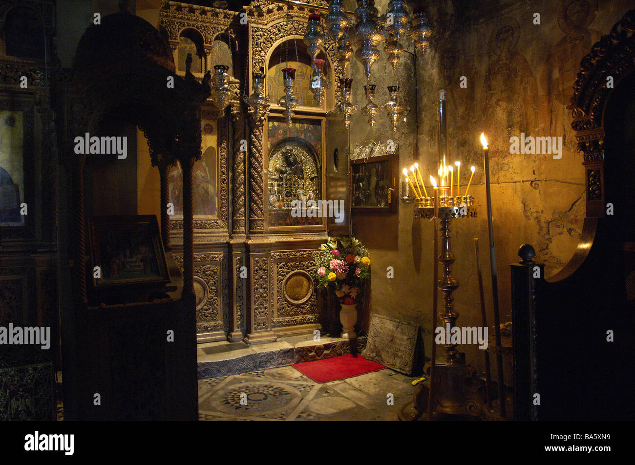 Cloister of mega spileon europe hi-res stock photography and images - Alamy