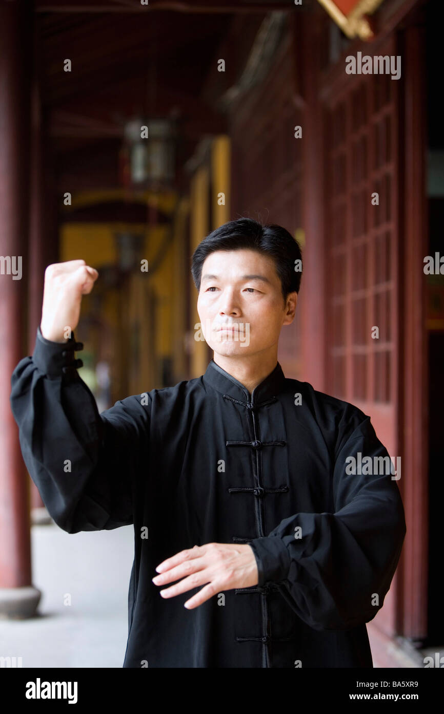 Tai chi healthy man front adult hi-res stock photography and images - Alamy