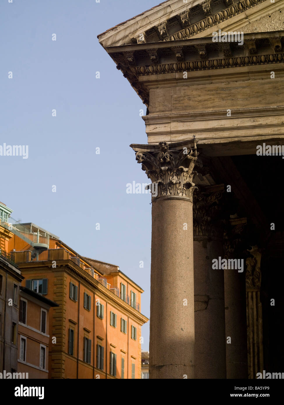 Pantheon pillar, Rome, Italy Stock Photo - Alamy