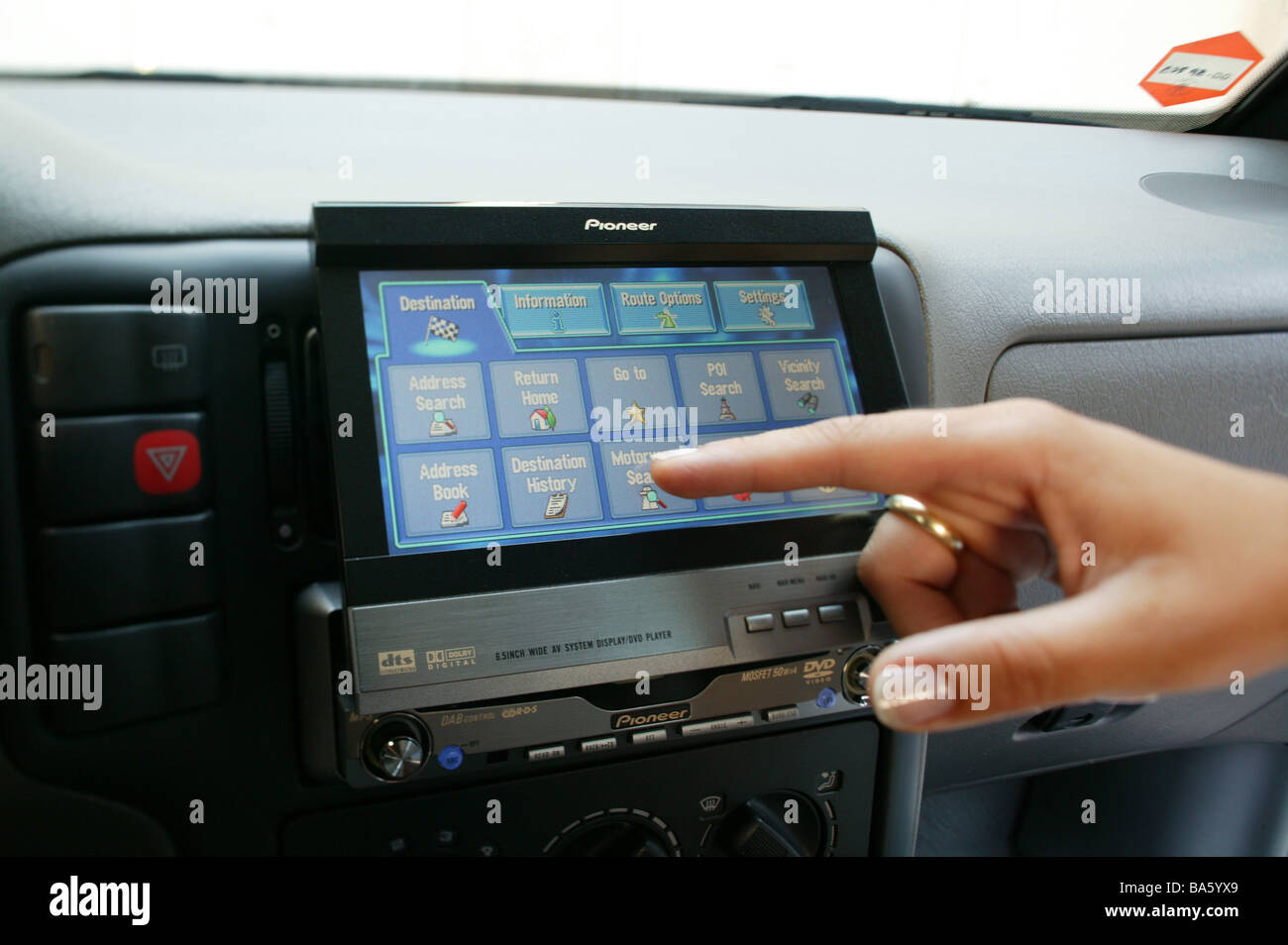 Car indoors navigation-system hand Touchscreen input service no ...