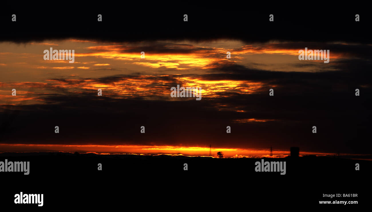 Red Sky at night Stock Photo - Alamy