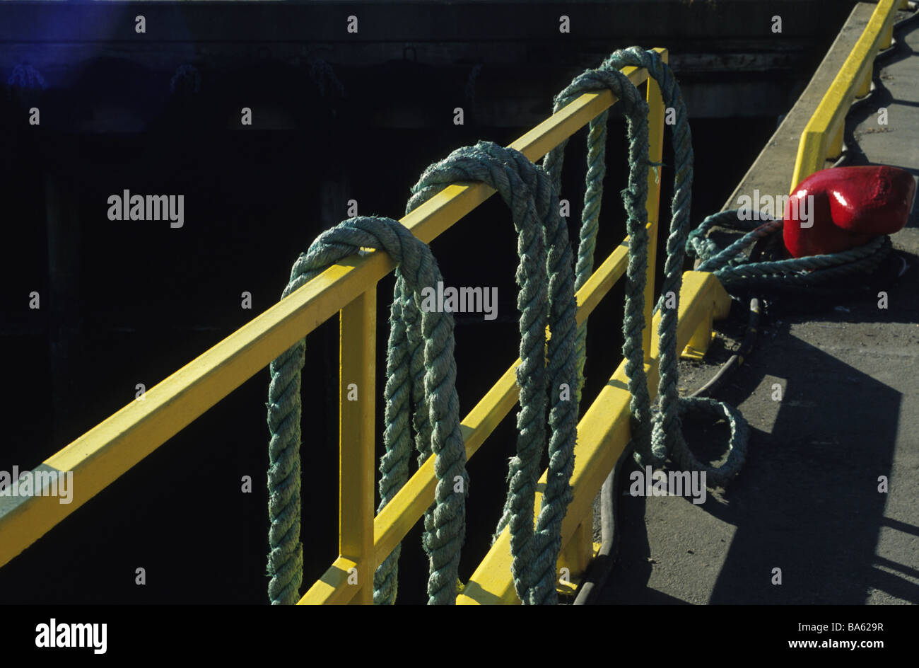 Yellow hand rails hi-res stock photography and images - Alamy