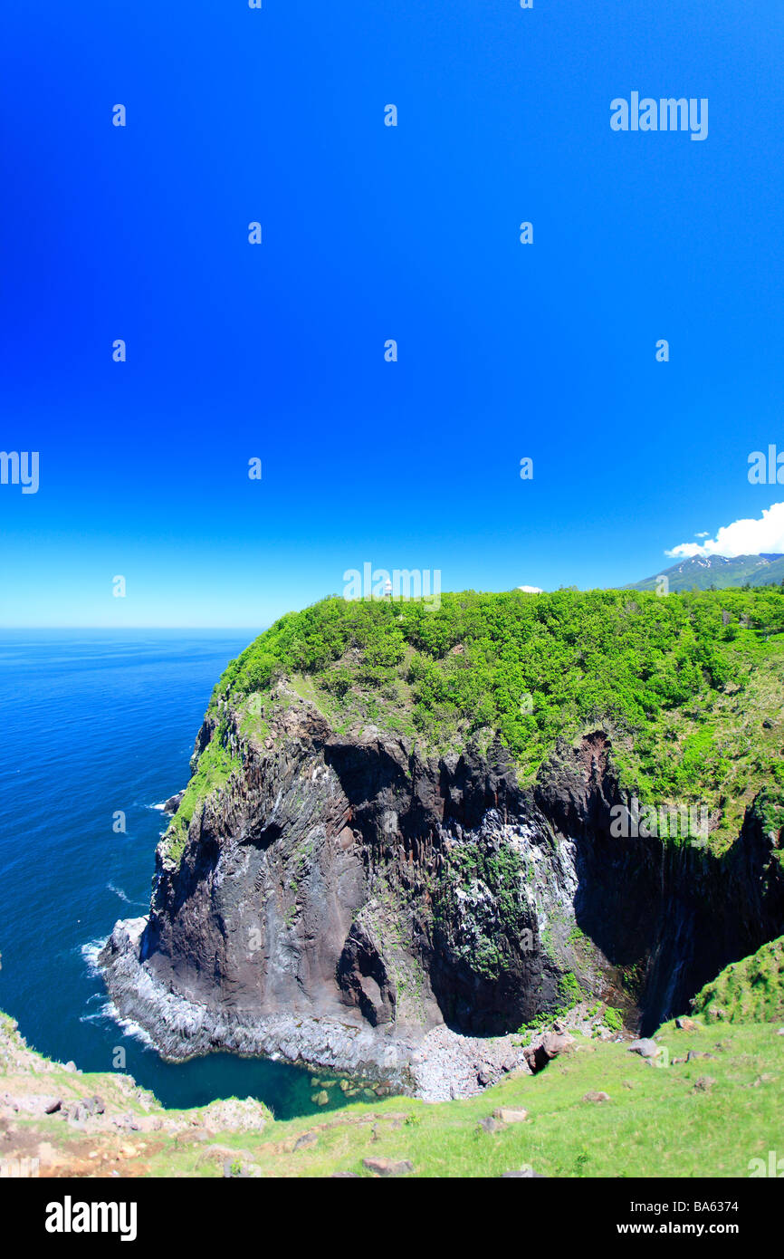 Utoro Lighthouse Waterfall of Shari Hokkaido Japan Stock Photo - Alamy