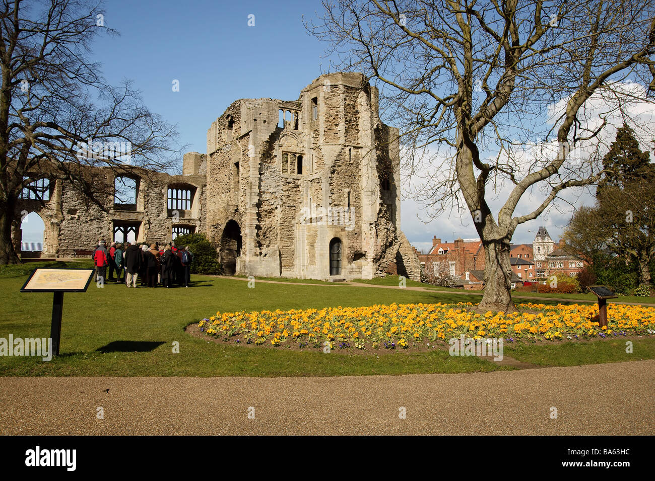 Castle Keep Tour Stock Photo - Alamy