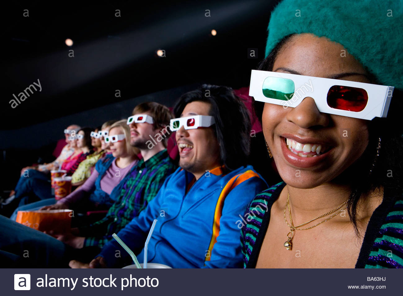 People Wearing 3d Glasses Stock Photos & People Wearing 3d Glasses ...