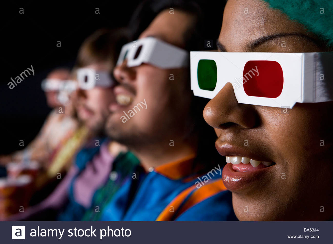 People Wearing 3d Glasses Stock Photos & People Wearing 3d Glasses ...
