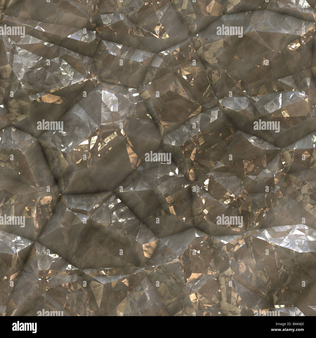 Crystalline mineral and metal shiny faceted ore deposits Stock Photo ...