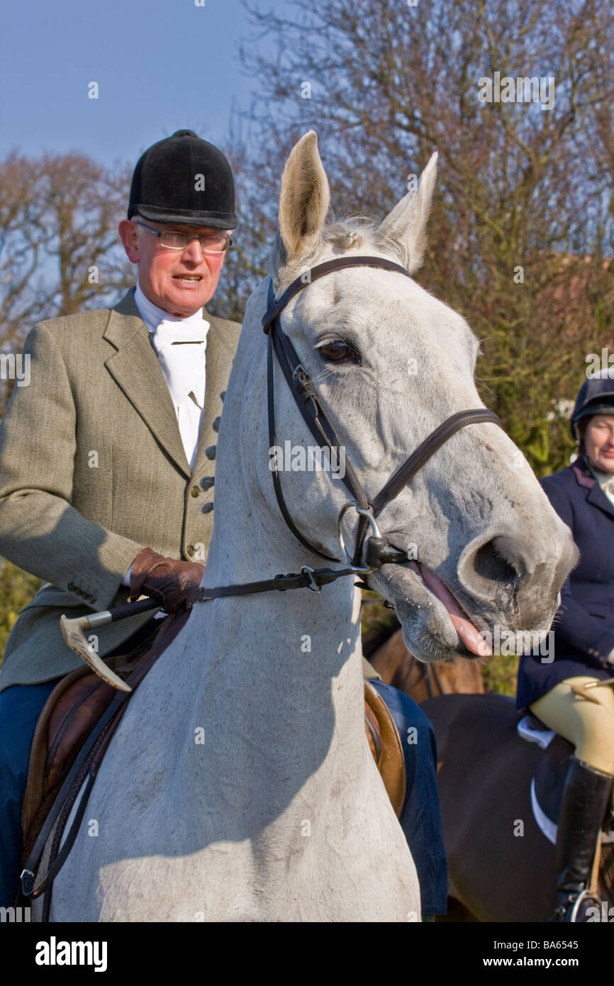 with the Atherstone Hunt Stock Photo - Alamy