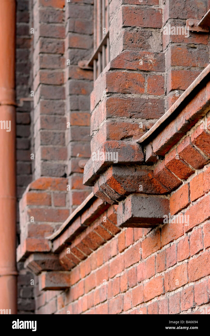 Red brick building wall Stock Photo - Alamy