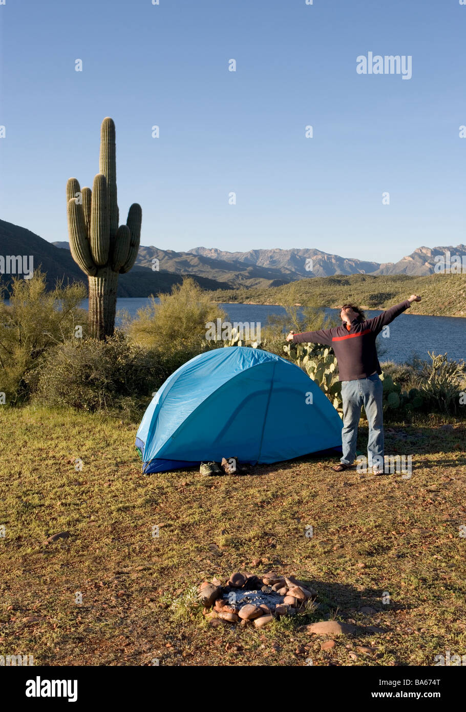 Arizona desert tent hi-res stock photography and images - Alamy
