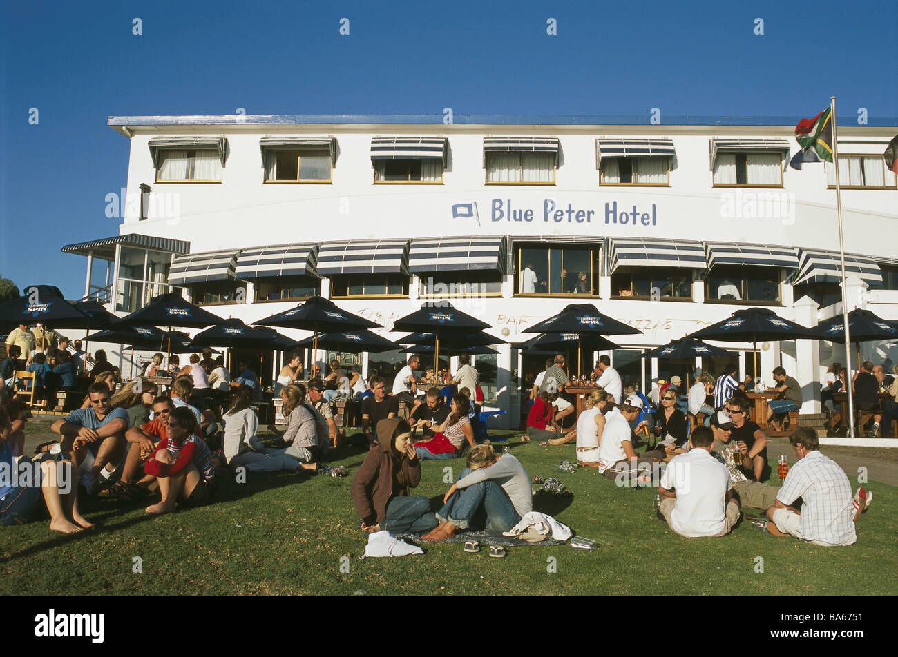South Africa province west-cape Bloubergstrand Blue Peter hotel terrace ...