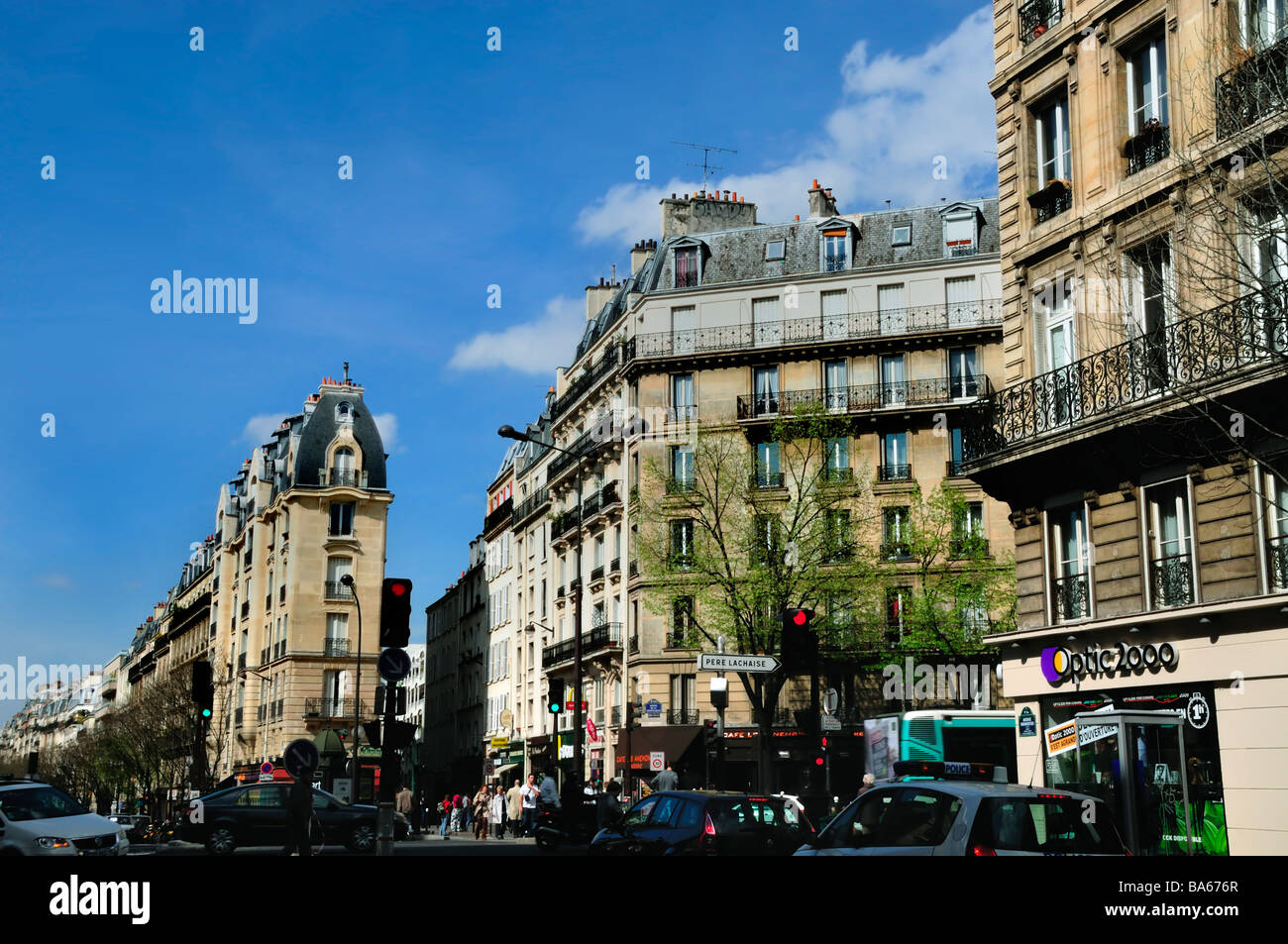 Paris, France, General View, Outside, Parisian Panoramic Street Scene ...