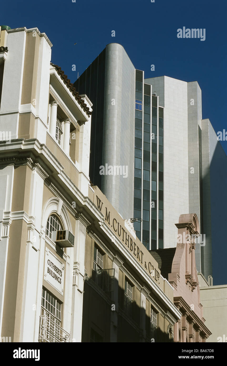South Africa province west-cape Cape town Adderley Street buildings old ...