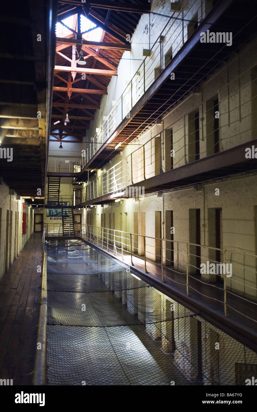 Cell block of the Old Fremantle Prison. Fremantle, Western Australia ...