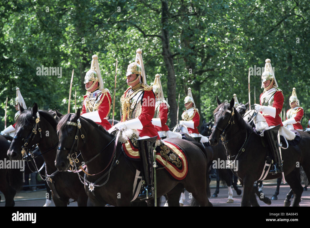 Great Britain London Buckingham Palace parade "Trooping the Colour ...