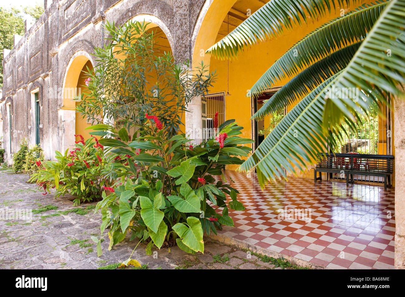 Mexico, Ycatan state, Hacienda Yaxcopoil, used as a sisal factory ...