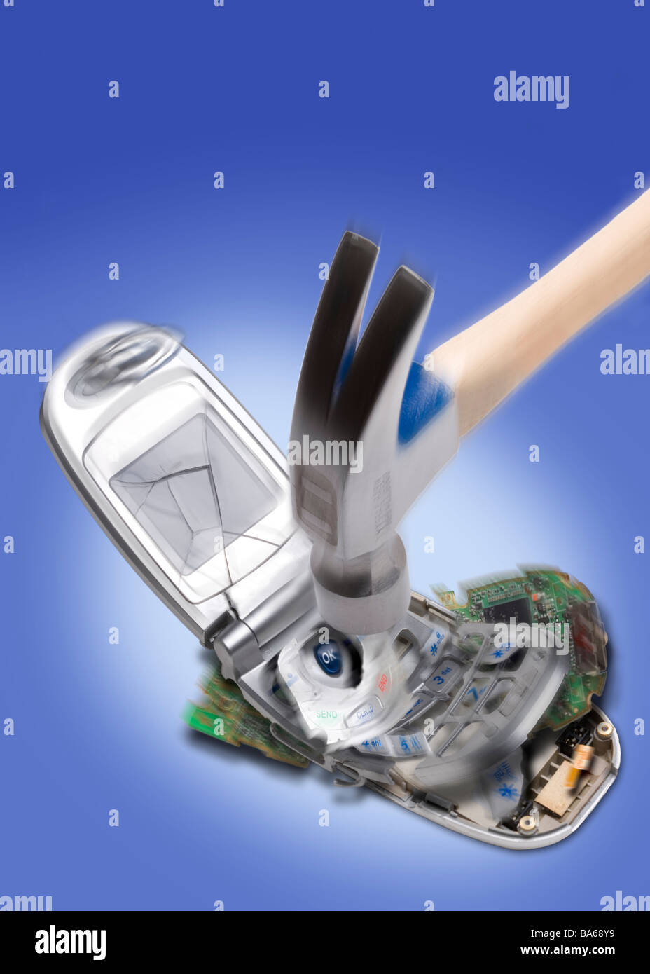 Smashing phone hi-res stock photography and images - Alamy