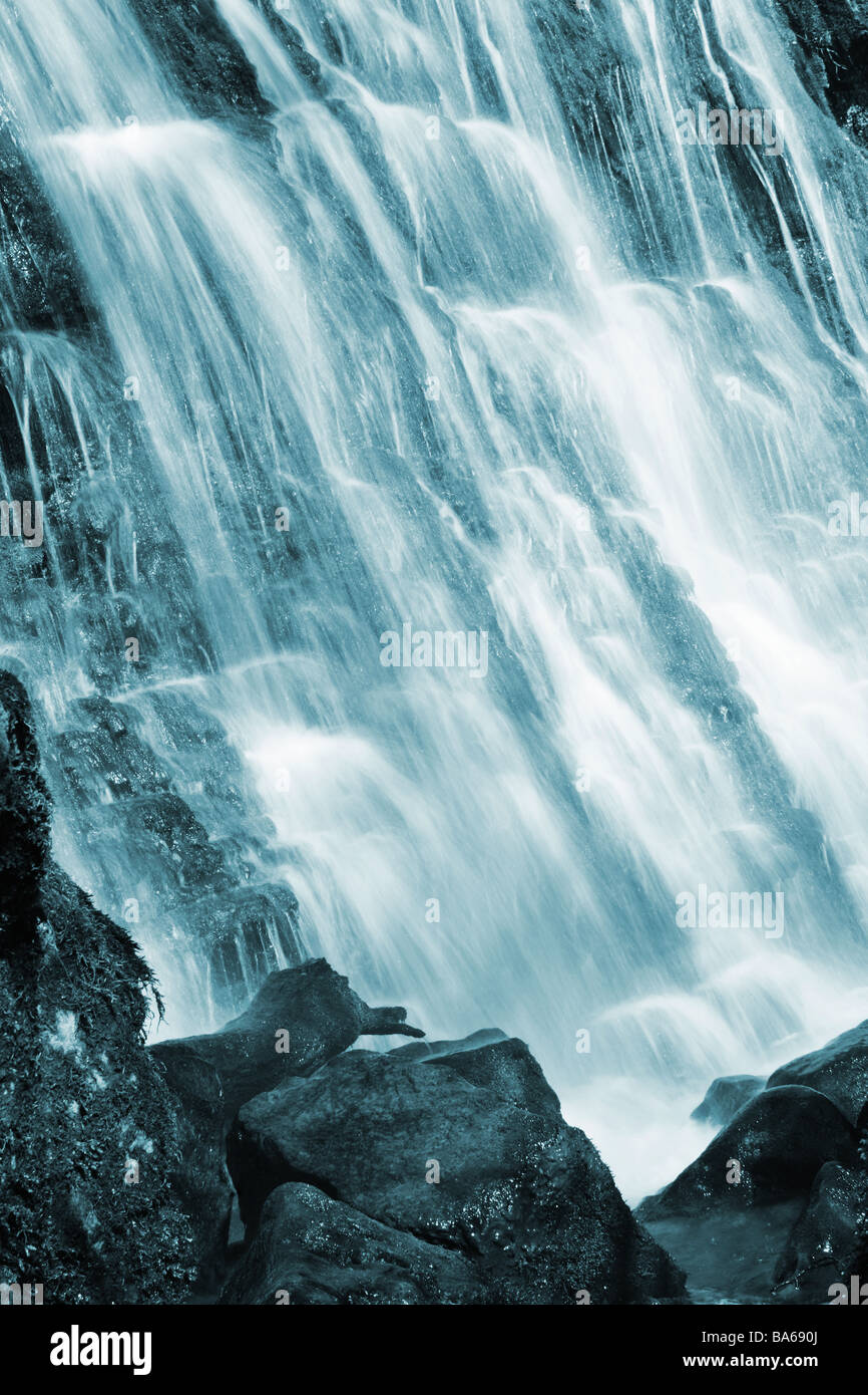 waterfall at Hebden beck in North Yorkshire England Stock Photo - Alamy