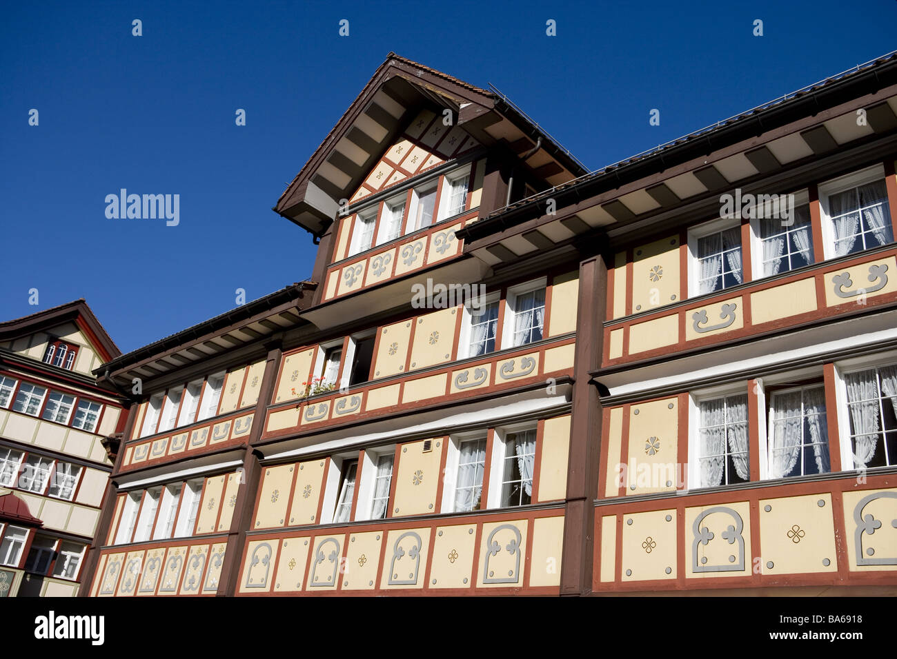 Switzerland Appenzell residence facade detail Appenzellerland mountain ...