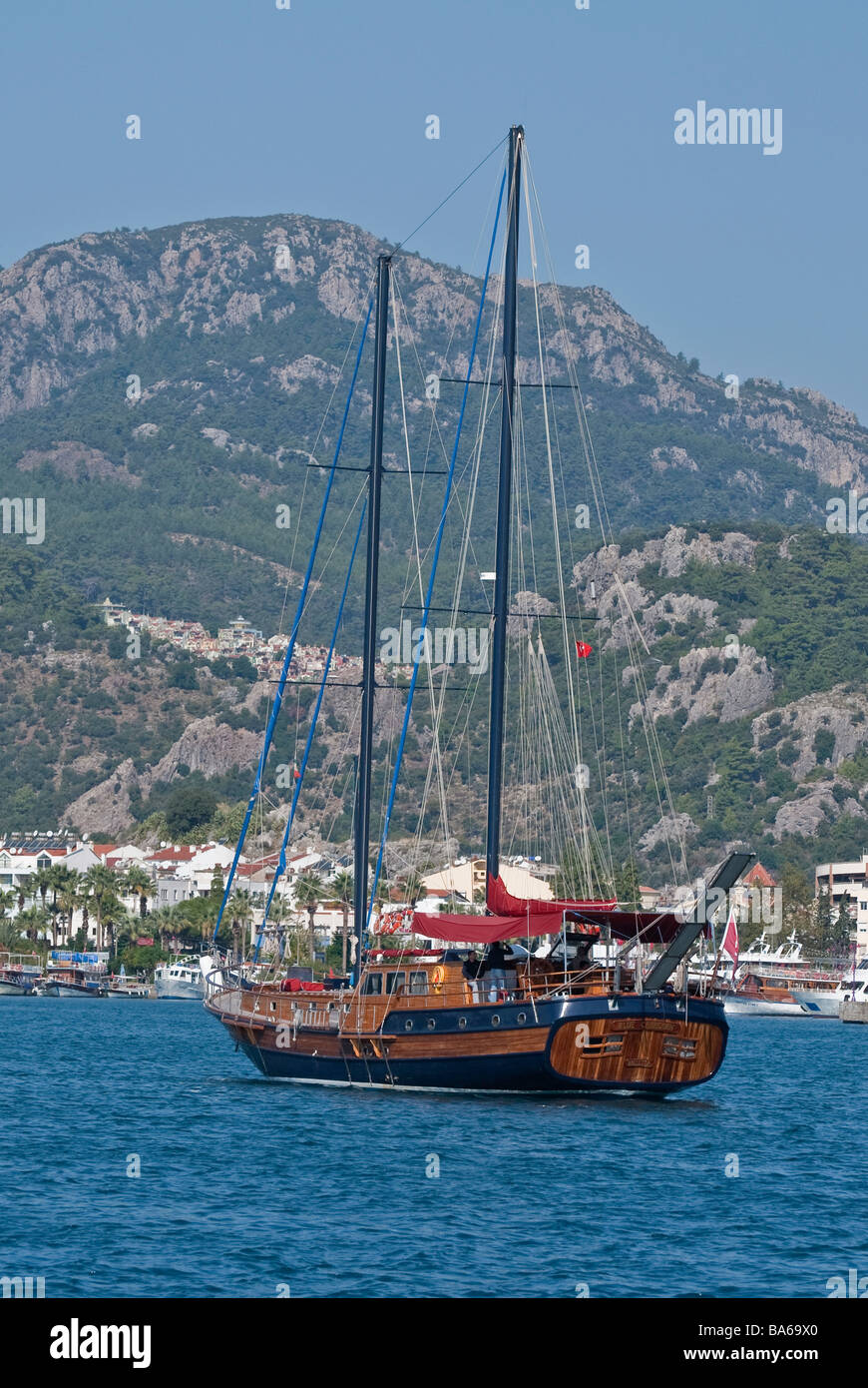 Gulet masts hi-res stock photography and images - Alamy