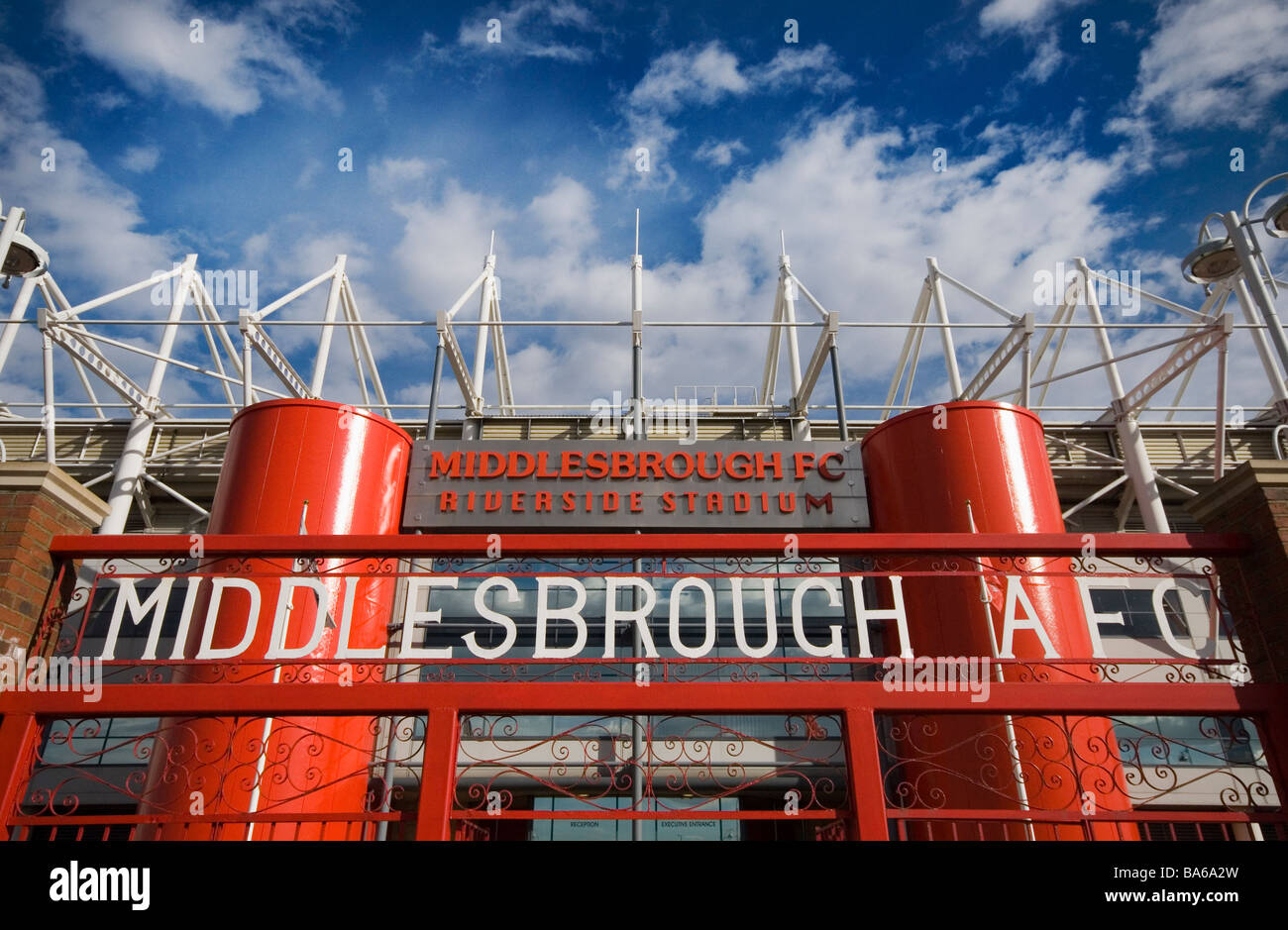 The Riverside Stadium, home of Middlesbrough Football Club since 1995 ...