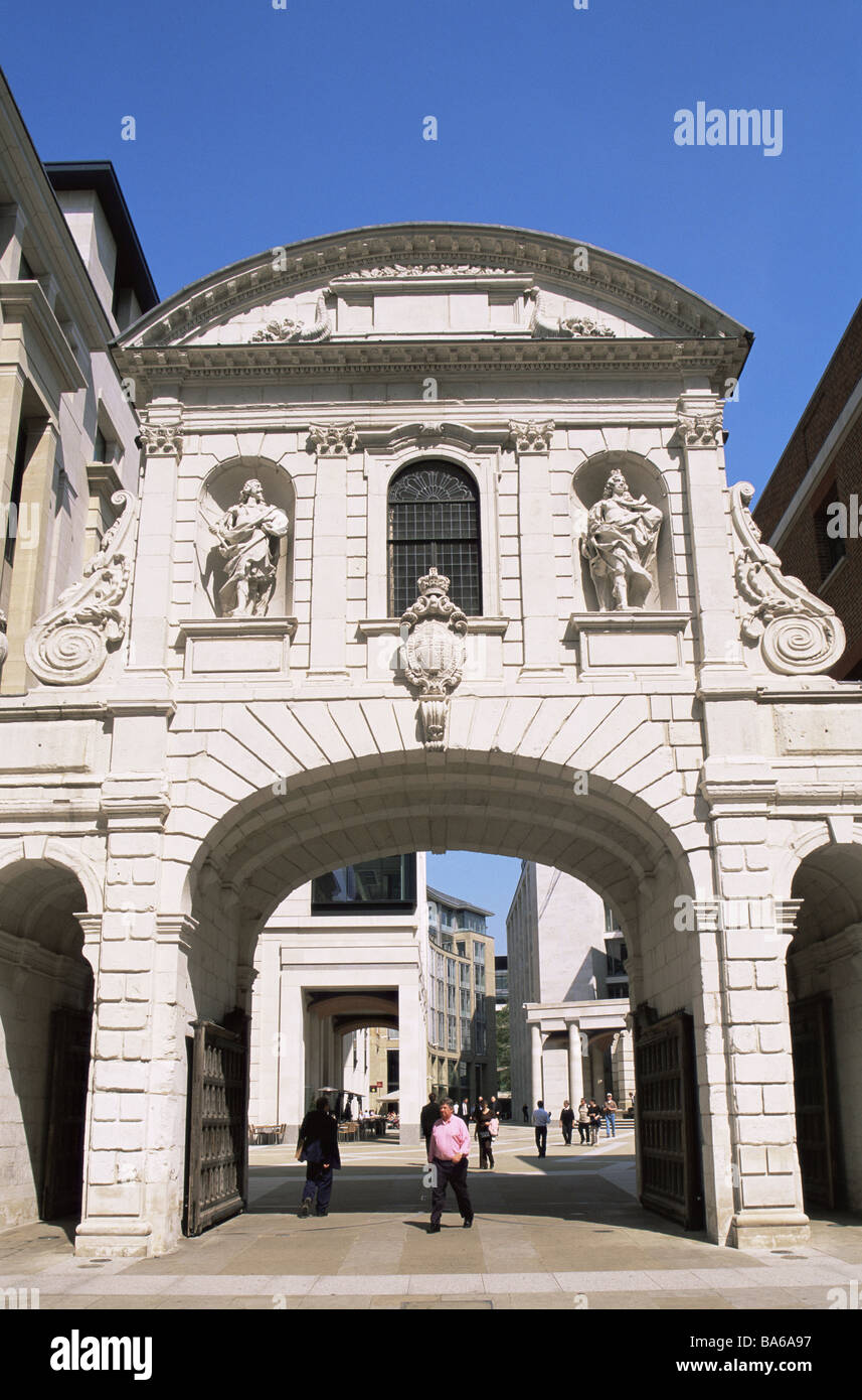 Great Britain London Paternoster Square Temple bar tourists England ...