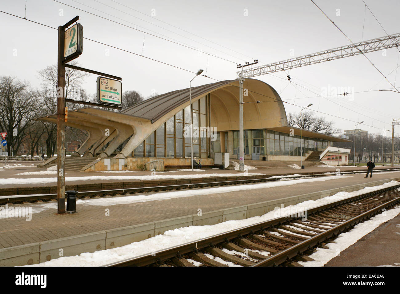Dubulti railway station, Latvia Stock Photo - Alamy