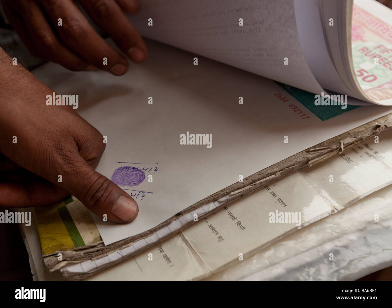 India old document hi-res stock photography and images - Alamy