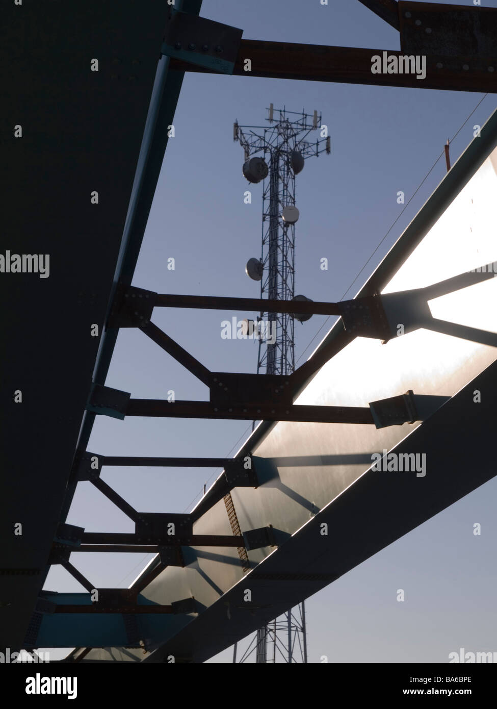 Highway construction of overhead connector road Stock Photo - Alamy