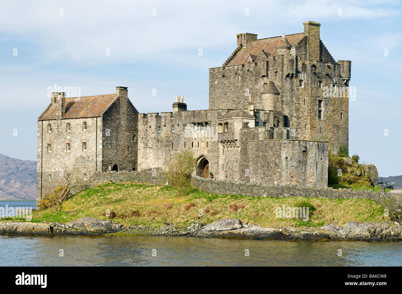 Eilean Donan the island Castle on Loch Duich at Dornie Wester Ross ...
