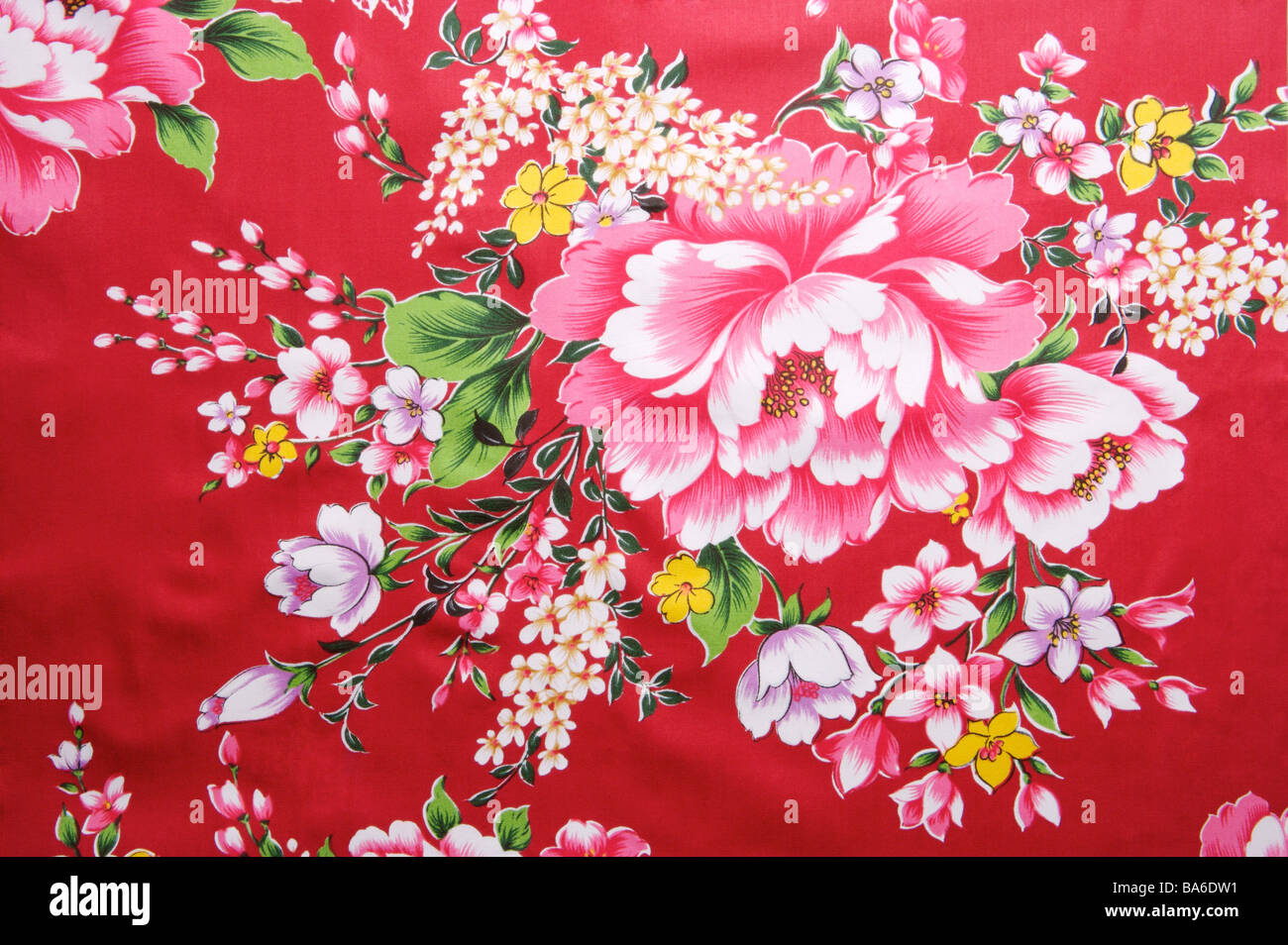 Printed cotton close up Stock Photo - Alamy