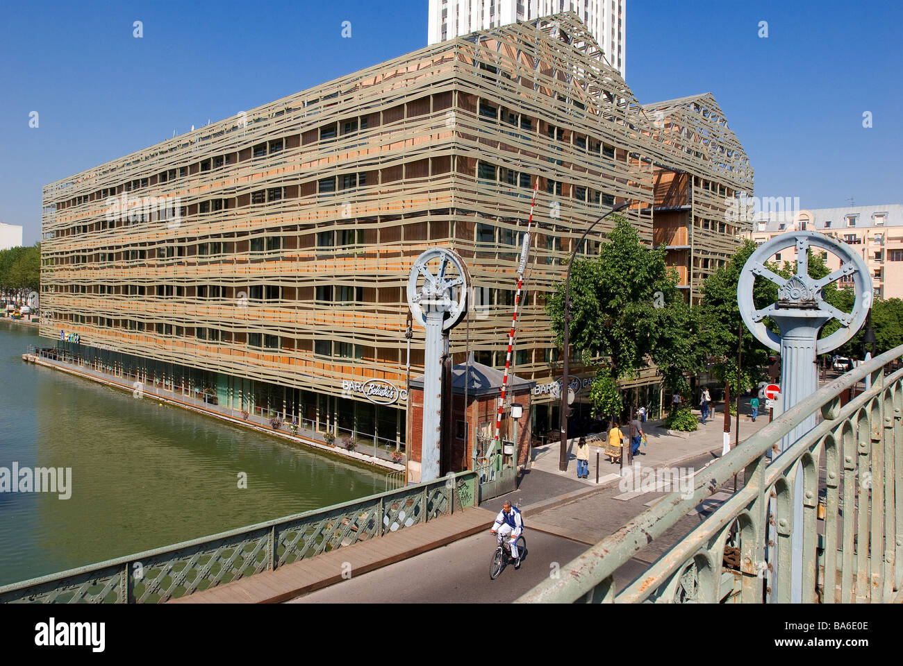France, Paris, the biggest youth hostel of Europe by architects Chaix ...