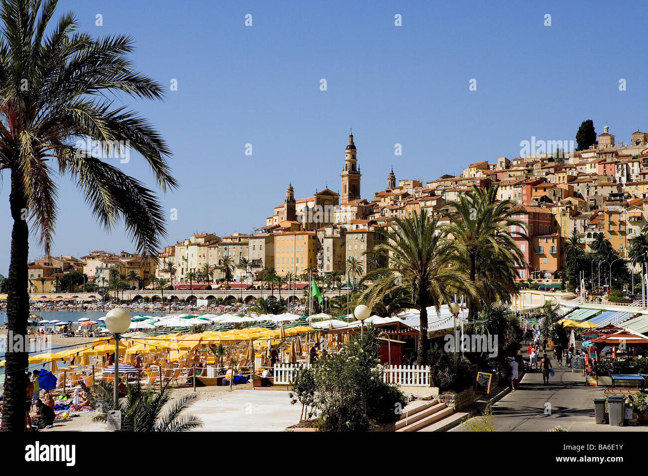 France Cote d'Azur Menton city-opinion harbor-promenade restaurants ...
