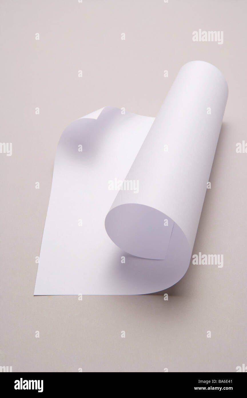 Curled up paper hi-res stock photography and images - Alamy