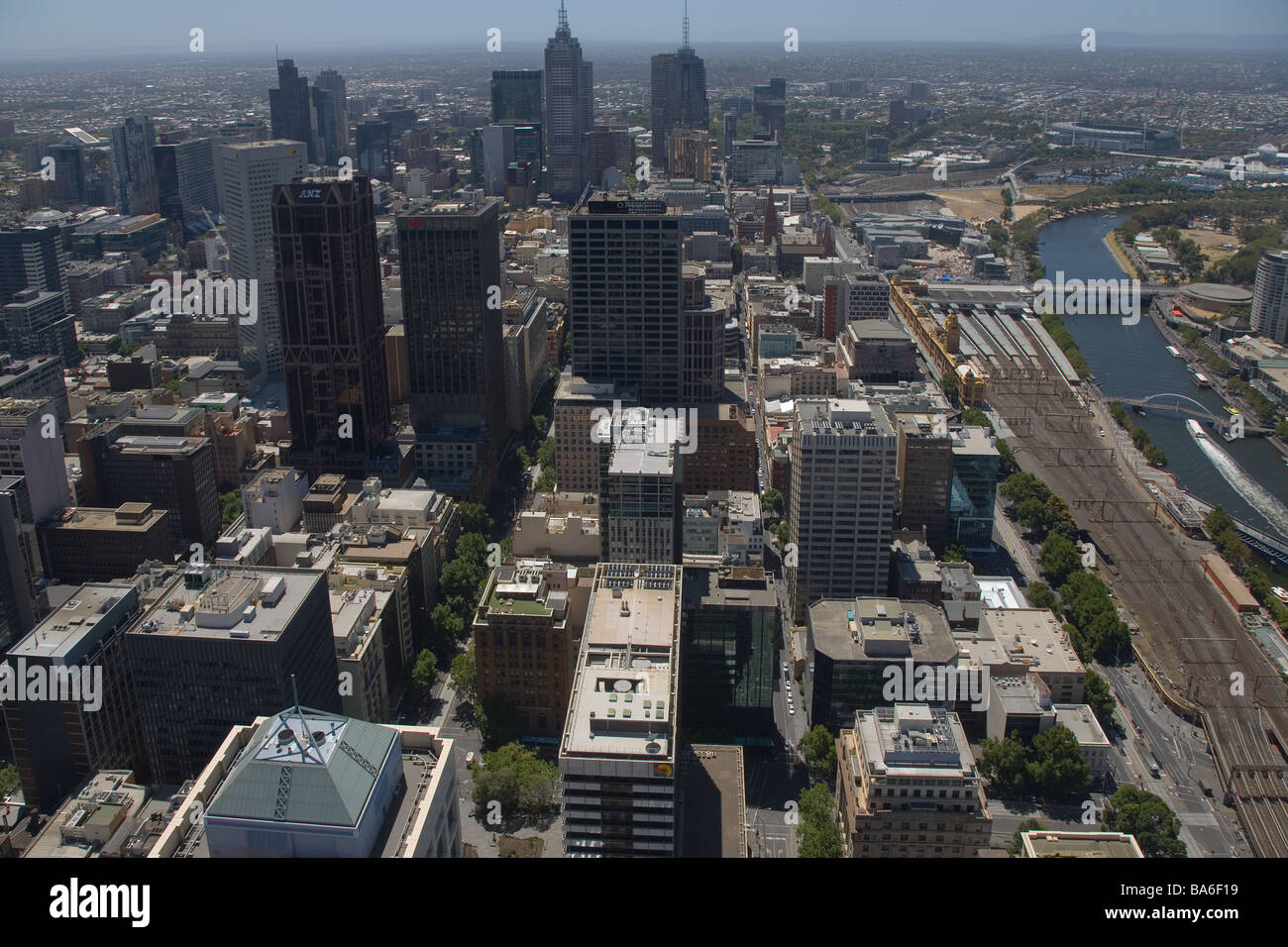 River Yarra and City of Melbourne Victoria Australia Stock Photo - Alamy