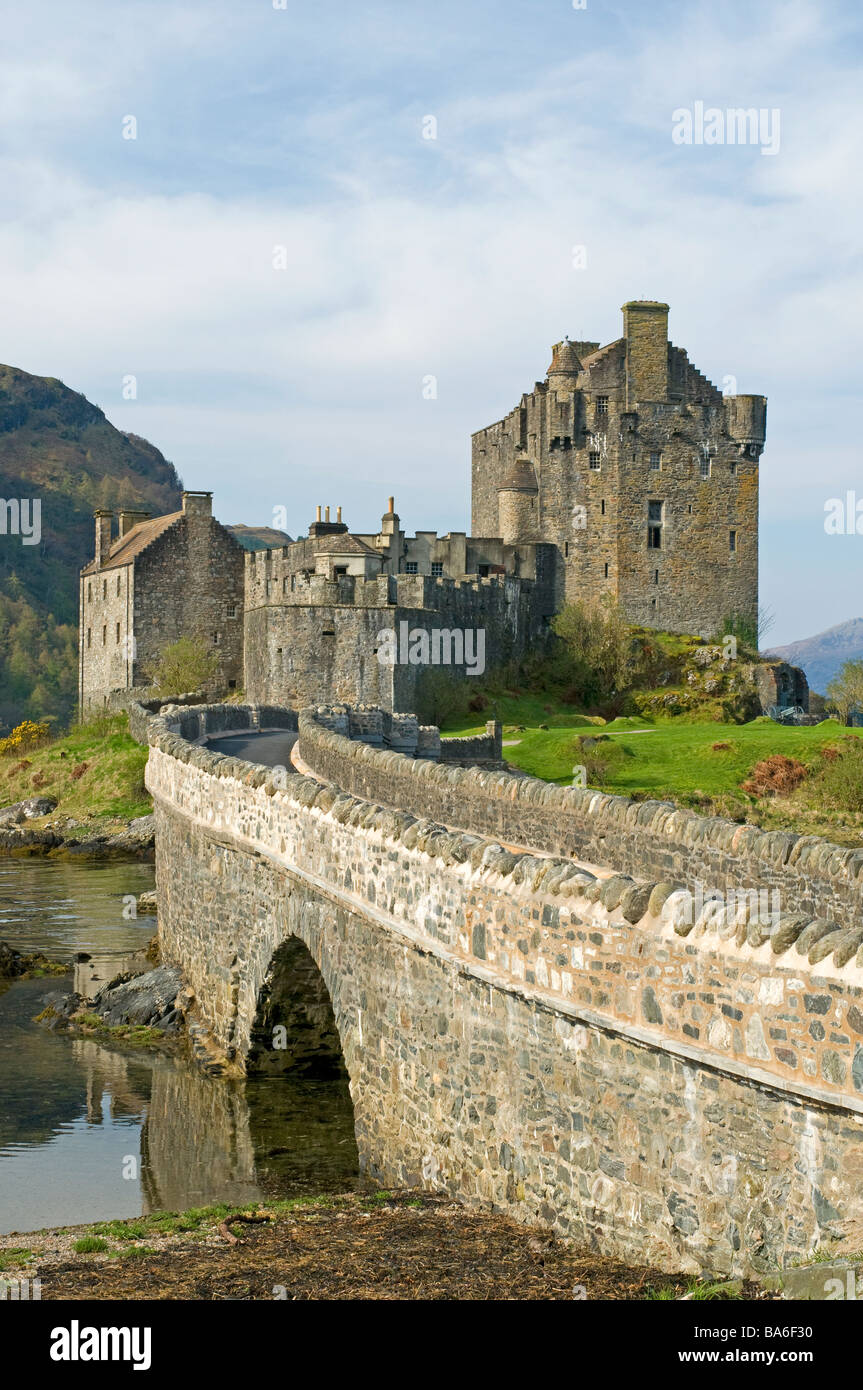 Eilean Donan the island Castle on Loch Duich at Dornie Wester Ross ...
