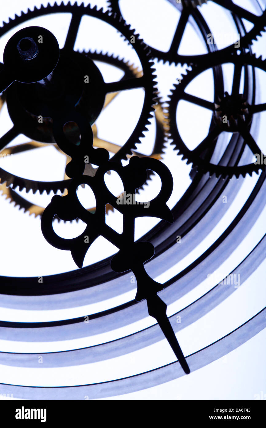 Transparent dial plate clock close up Stock Photo - Alamy
