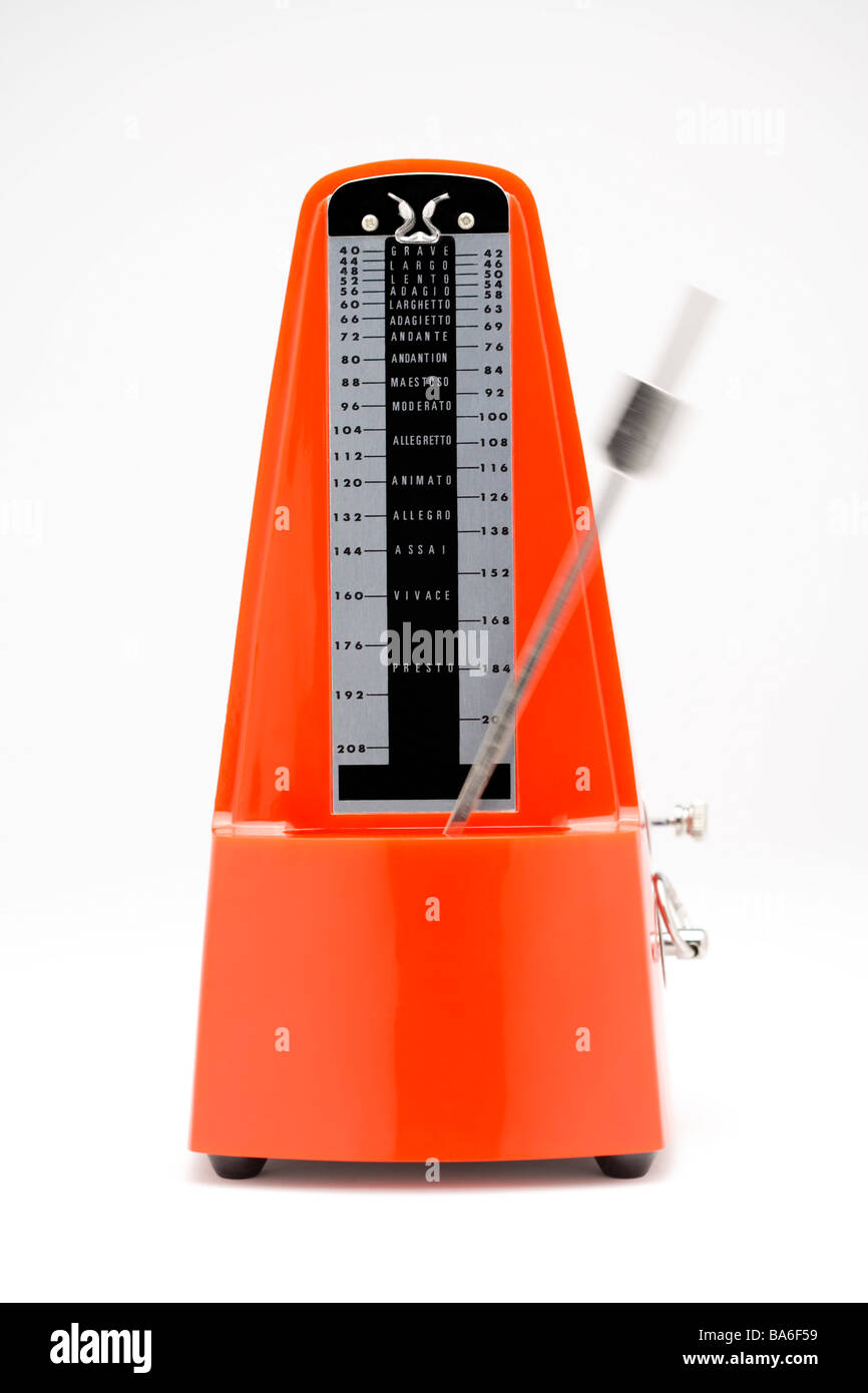 Metronome front view Stock Photo - Alamy