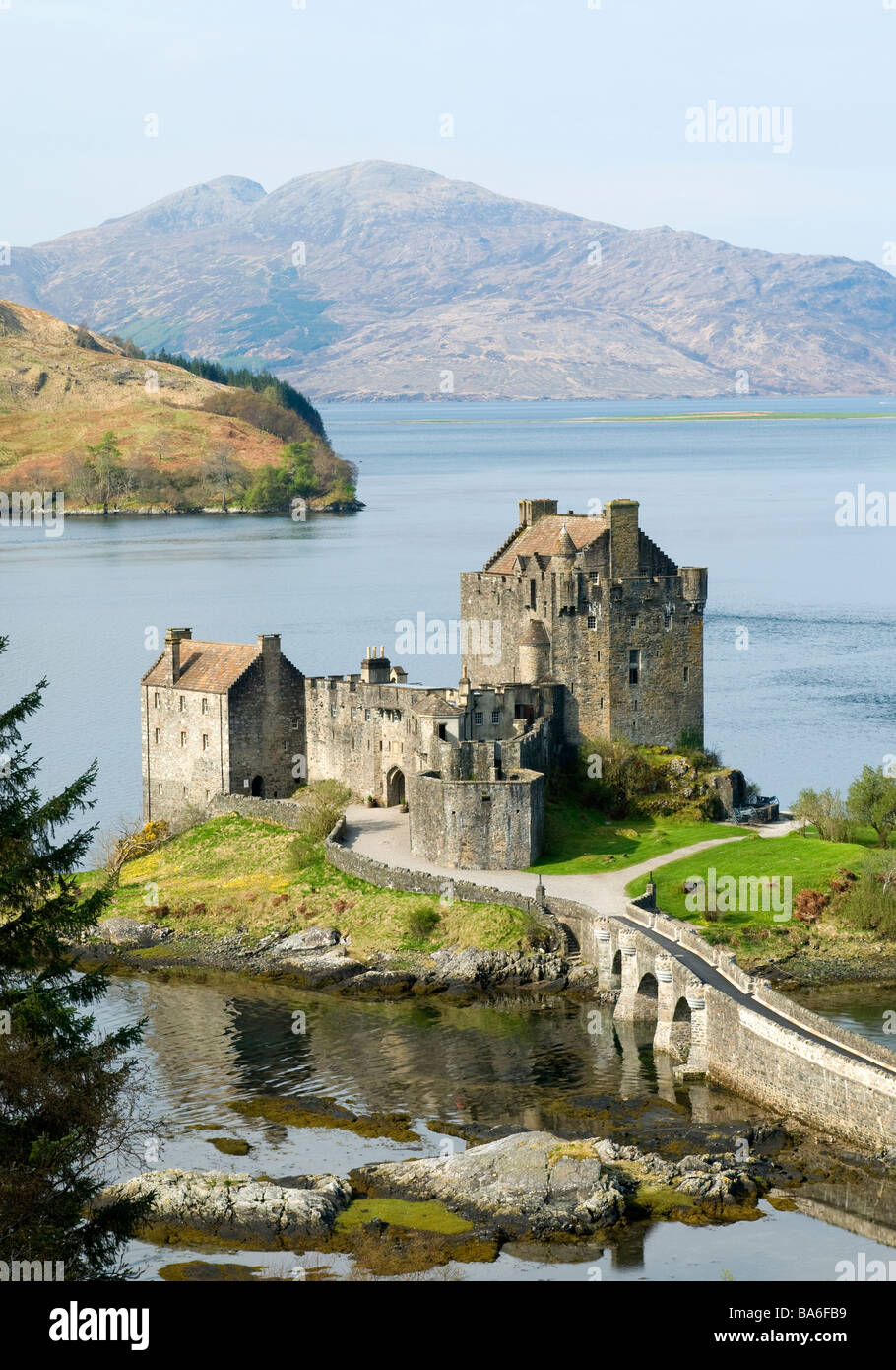 Eilean Donan the island Castle on Loch Duich at Dornie Wester Ross ...