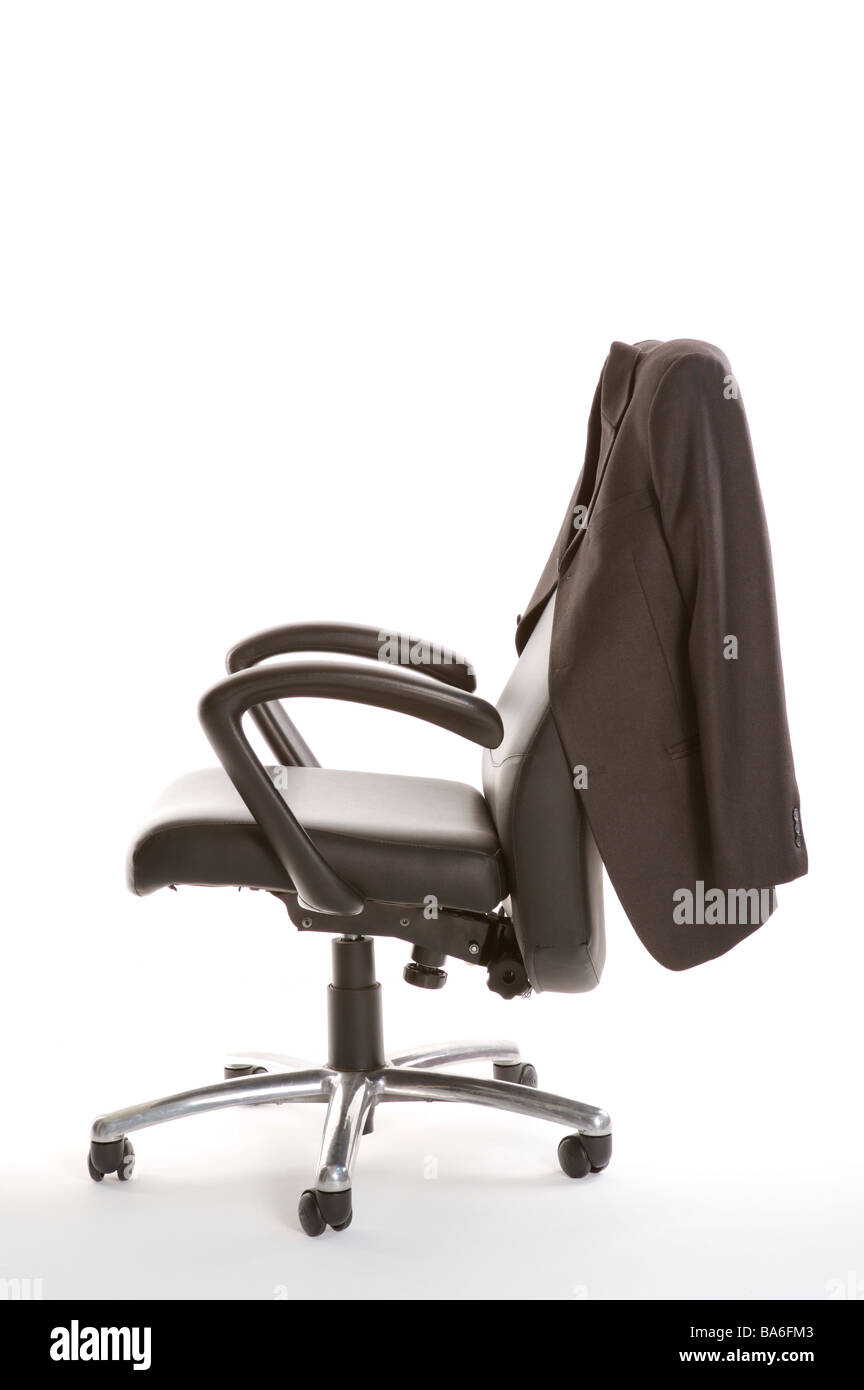 Suit on office chair close up Stock Photo - Alamy