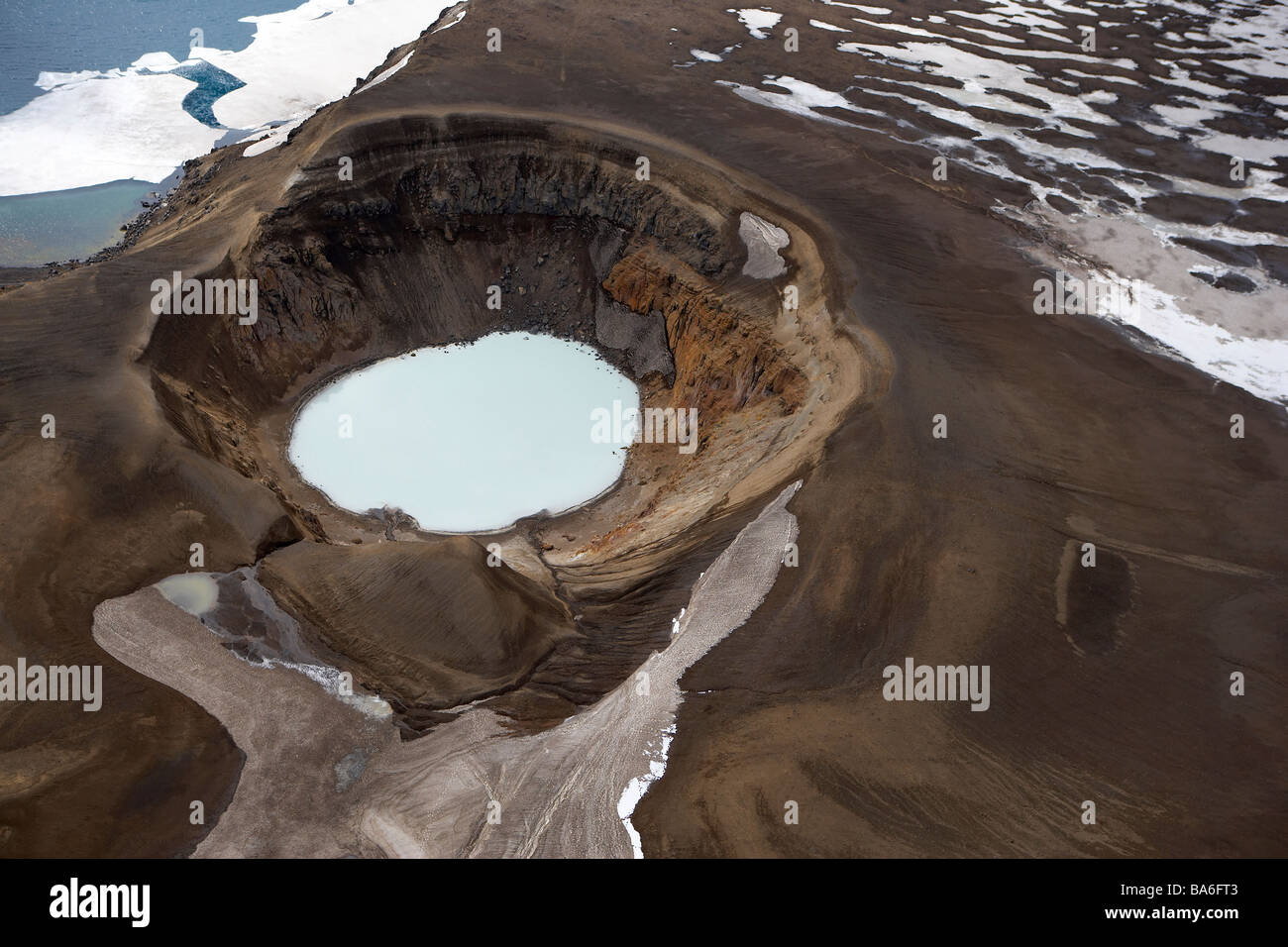 Askja, stratovolcano located in remote part of the central highlands of ...